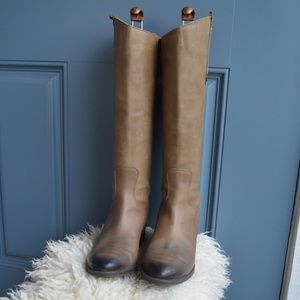 Sam Edelman | Shoes | Sam Edelman Taupe Penny Leather Riding Boots ...